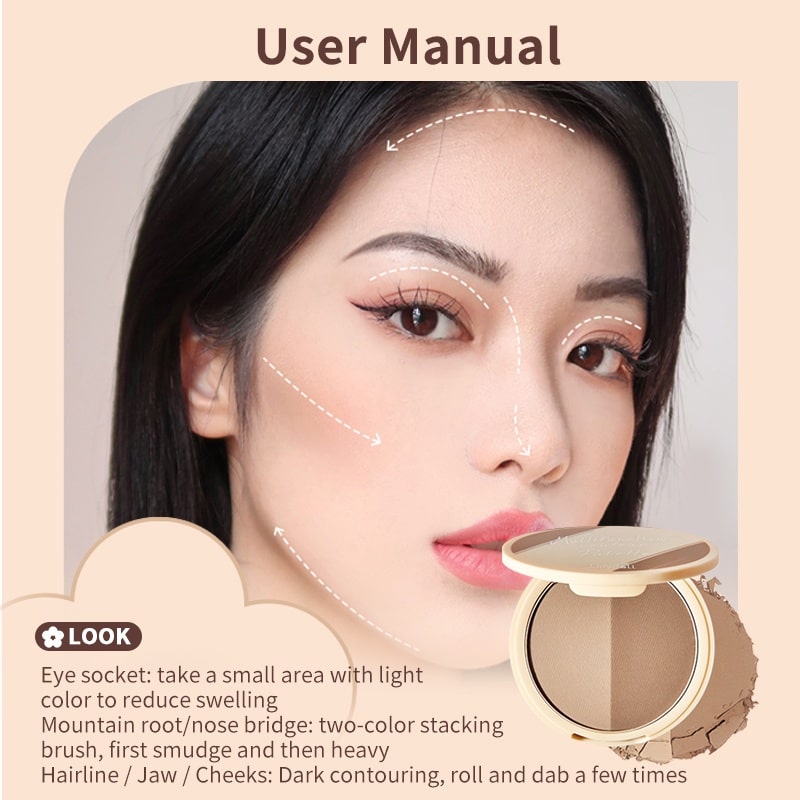 Judydoll-2 Shades Contour Palette – Judydoll-JOY GROUP
